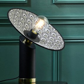 MARKET SET Gatsby stolní lampa vzor páva