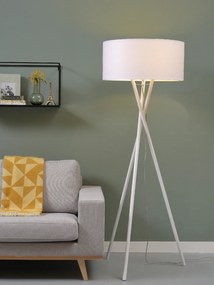 Stojací lampa Hampton bílá 6030 různé barvy barva stínidla: linen light (LL) - 100% len, velikost: stínidlo 6030