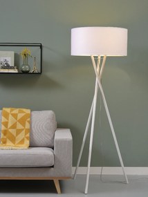 Stojací lampa Hampton bílá 6030 různé barvy barva stínidla: dark grey (DG), velikost: stínidlo 6030