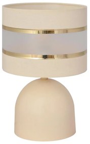 Stolní lampa HELEN 1xE27/15W/230V krémová/zlatá
