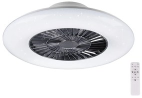 R62402106 TRIO RL Visby stropní LED svítidlo s ventilátorem 40W 4000lm 3000-6000K IP20 bílá s dálkovým ovládáním
