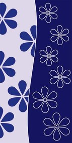 Fototapeta Dimex Blue Floral Background S-202 | 110x220 cm