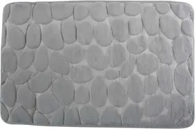 MSV PEBBLES koupelnová předložka 50 x 80 cm šedá / PU pěna / protisklu