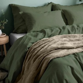 Mušelínové prodloužené povlečení Green Velikost: 140 x 220 + 70 x 90