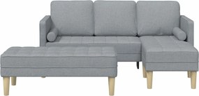 Set pohovek 2 ks Světle šedá Polyester 3329252