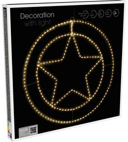 Vánoční závěsná LED dekorace Trinket Star 270 LED, 52 cm