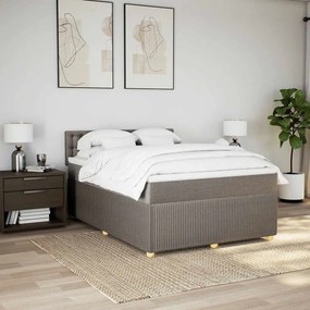 Box spring postel s matrací taupe 160x200 cm textil 3287525