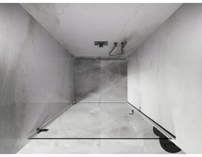 Mexen, Mexen Lunar-B levé otočné sprchové dveře 65 cm, transparentní, chrom - 832-065-000-01-00-L