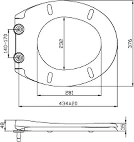 Aqualine Sofia BS122 WC sedátko bílé