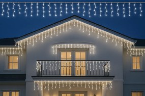Vánoční světýlka LED záclona FLASH studená bílá 300 LED