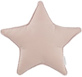 Cotton &amp; Sweets Boho polštář hvězda s bublinkami pudrově růžová 50 cm