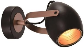 Černo-měděné stropnínástěnné svítidlo Anica pro žárovku E14 - Candellux