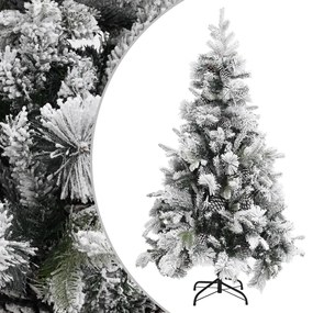 Vánoční stromek se sněhem a šiškami 195 cm PVC a PE,  340531 HangarStore.cz