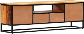 TV stolek 120 x 30 x 40 cm masivní recyklované dřevo a ocel 282726