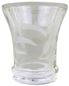 Chic Antique Skleněná váza Clear Grindings, čirá barva, sklo