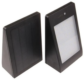 Venkovní solární LED svítidlo Muro - černé Teplá bílá - WW