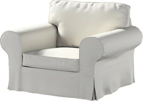 Potah na křeslo IKEA Ektorp barva šedá látka lesklé, pletený vzor, sametová