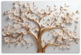 Gario Obraz na plátně Nádherný zlatý strom Rozměry: 60 x 40 cm