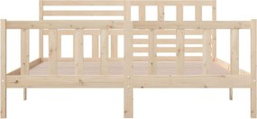 Rám postele 180 x 200 cm Super King masivní dřevo 3101168
