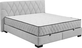 XXXLutz AMERICKÁ POSTEL, 180/200 cm, světle šedá MID.YOU - Postele s úložným prostorem - 002220053814