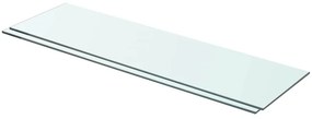 Policové desky 2 ks sklo čiré 70 x 20 cm 3051569