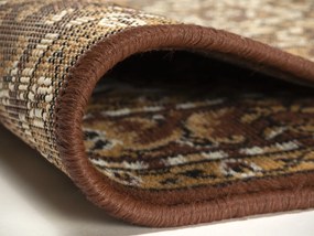 Alfa Carpets  Kusový koberec TEHERAN T-102 brown kruh - 160x160 (průměr) kruh cm