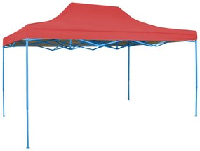 Skládací zahradní pavilon - různé typy - 2,9x4,25m - červená - pavilon