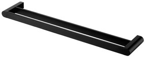 BISK Erga Futura, 2řadý věšák na ručníky 610 mm, černá matná, ERG-02967