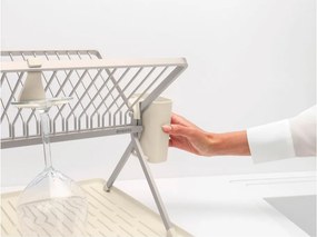 Béžový kovový dvoupatrový odkapávač 42x51 cm – Brabantia