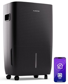 Klarstein DryFy Pro Connect Smart, Odvlhčovač vzduchu,  Wi-Fi, Komprese, 60 l / 24 h, 45–65 m²