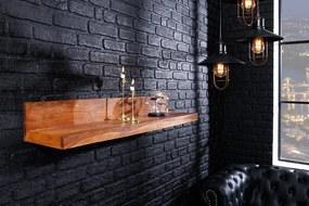 Designová nástěnná police Elegant 80 cm Sheesham