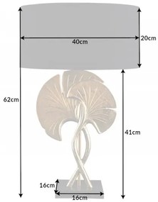 Zlatá stolní lampa Gingko 62 cm