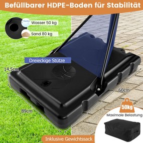 Costway Outdoorový basketbalový koš se stojanem a zátěžovou taškou