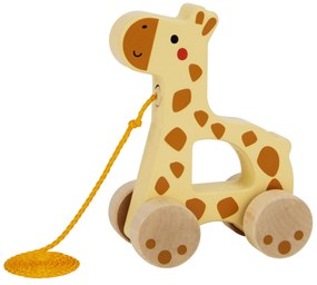 Dřevěná žirafa na tahání Tooky