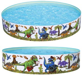 Dinosauři dětský zahradní bazén Bestway 244 x 46 cm 55001