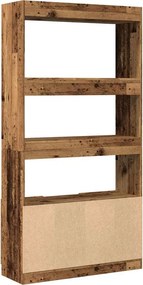 Skříň highboard old wood 92 x 33 x 180 cm kompozitní dřevo 3309625