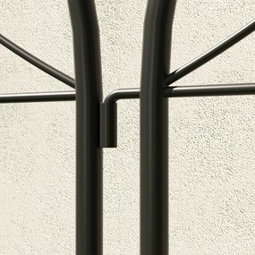 Outsunny Horolezecká Podpora s Nepravidelným Vzorem, Sada 2, Zahradní Mřížka pro Zeleninu, Viny, Květy, Kov, 50 x 180 cm, Černá | Aosom