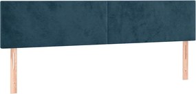 Box spring postel s matrací tmavě modrá 160x200 cm samet 3130851