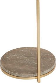 Kulatý odkládací stolek s mramorovou deskou ø 26 cm Leda – Light &amp; Living