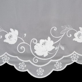 ZÁCLONA NA KROUŽCÍCH LETI 350X70 CM KVĚTY