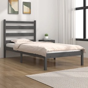 vidaXL Rám postele masivní borovice 90 x 190 cm Single [3103615] Barva: Černá
