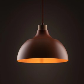 TK Lighting Terakotový závěsný lustr Cap pro žárovku E27 TK6927