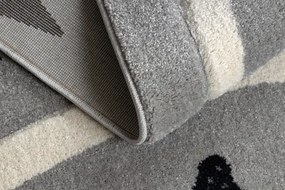 Koberec KIDDO 6111 světle šedý / bílý