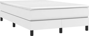 Rám postele s boxspringem bílý 120 x 200 cm umělá kůže 3120689