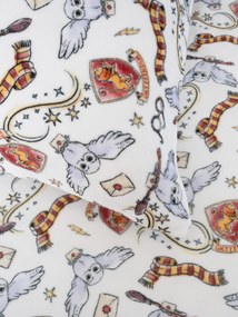 MK Lůžkoviny Mikroplyšové povlečení Harry Potter - Nebelvír bílé 140 × 200 cm, 70 x 90 cm