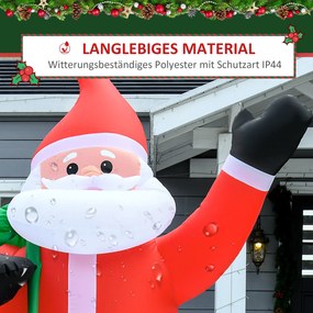 Nafukovací vánoční dekorace Santa Claus 2,4 m