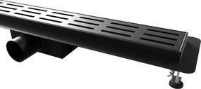 C-DRAINWELL 80 Black Odtokový podlahový žlab, kostky