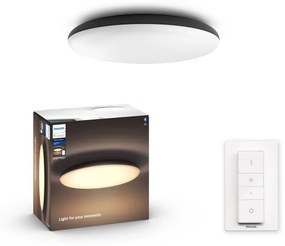 Philips Hue White Ambiance 8719514341173 Cher stropní svítidlo LED +SWITCH D475mm 39W/3000lm 2200-6500K čierna bluetooth Philips HUE inteligentní osvětlení