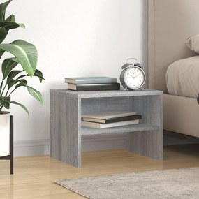 Noční stolek šedý sonoma 40 x 30 x 30 cm kompozitní dřevo - Default Title