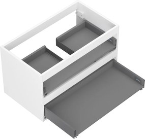Mexen Box-A, závěsná skříňka 80 cm, 2 zásuvky, bílá matná, 91AX0-0800-470-2-01